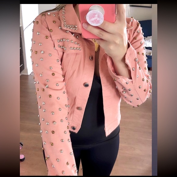 Lizette Collection | Jackets & Coats | Lizette Collection Pink Denim ...